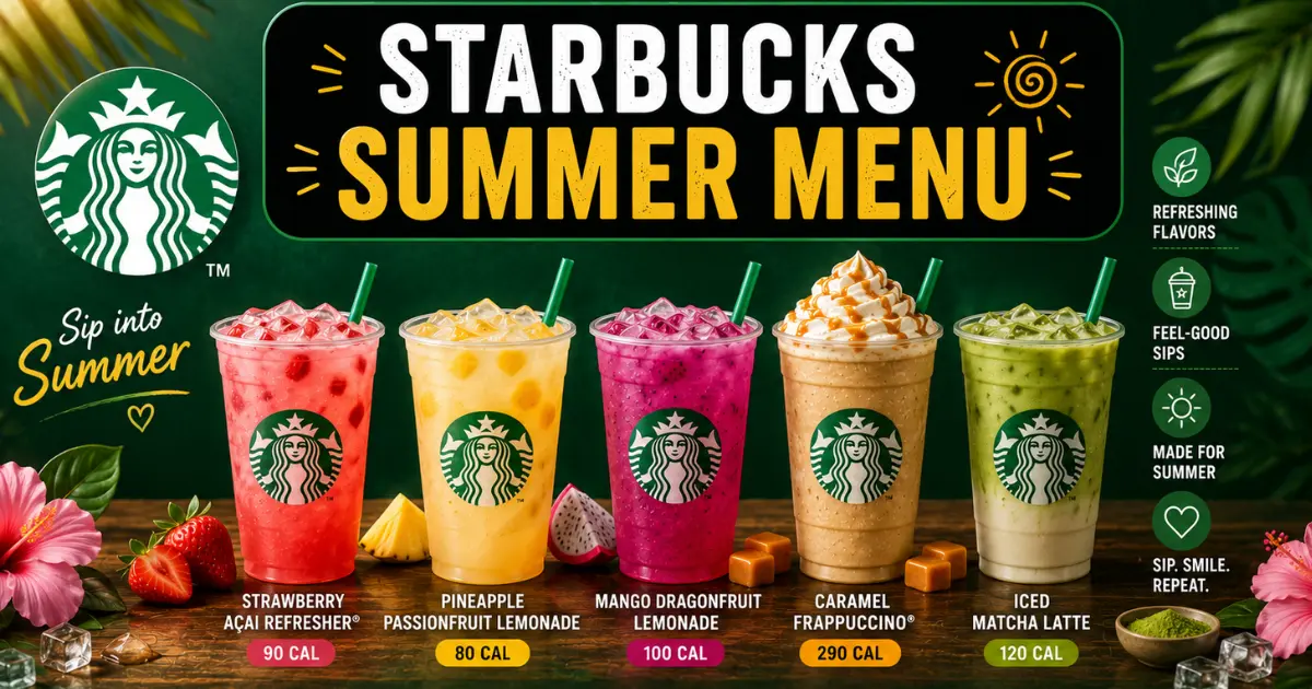 Starbucks Summer Menu 2026 — Complete Guide